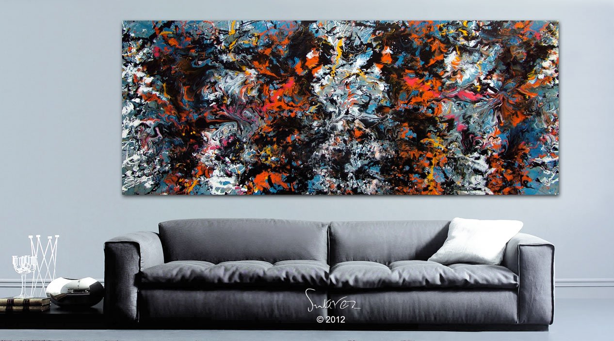 Skyfall large modern art painting | James Bond inspired