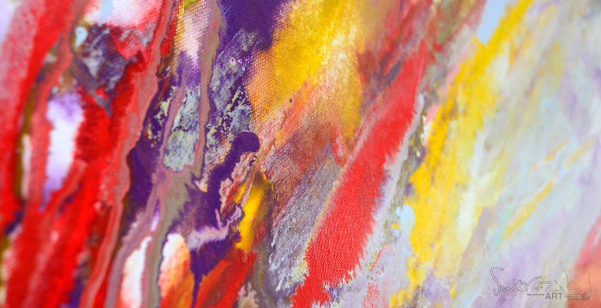 Large abstract art inspired by the Large Hadron Collider (LHC)