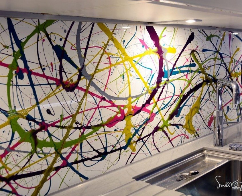 Kitchen splash backs for commission | Hand painted acrylic art